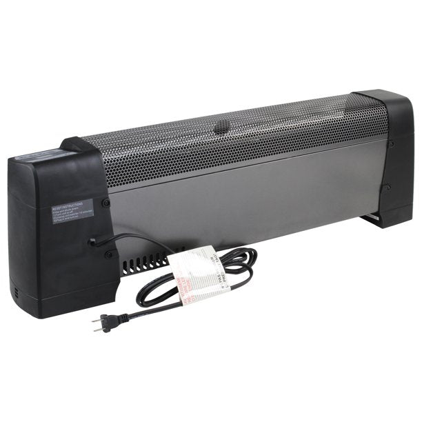 Comfort Zone CZ650B, 1,500W, Digital Convection, Portable, Baseboard H ...